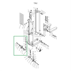 Колесная опора поворотная в сборе для TRV Prolift R000040 купить в ...